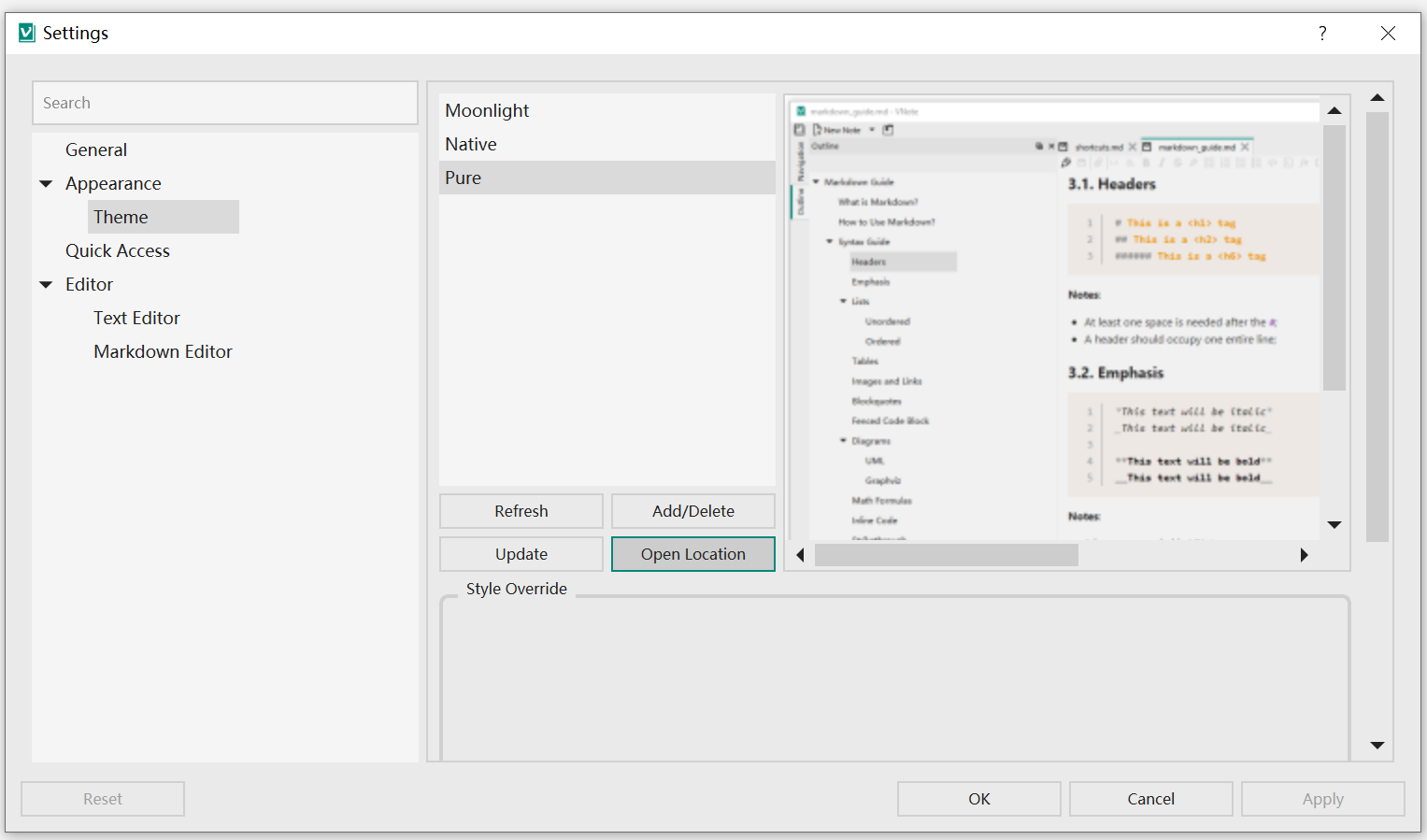 Viki - A simple Wiki page in Markdown from notebook of VNote